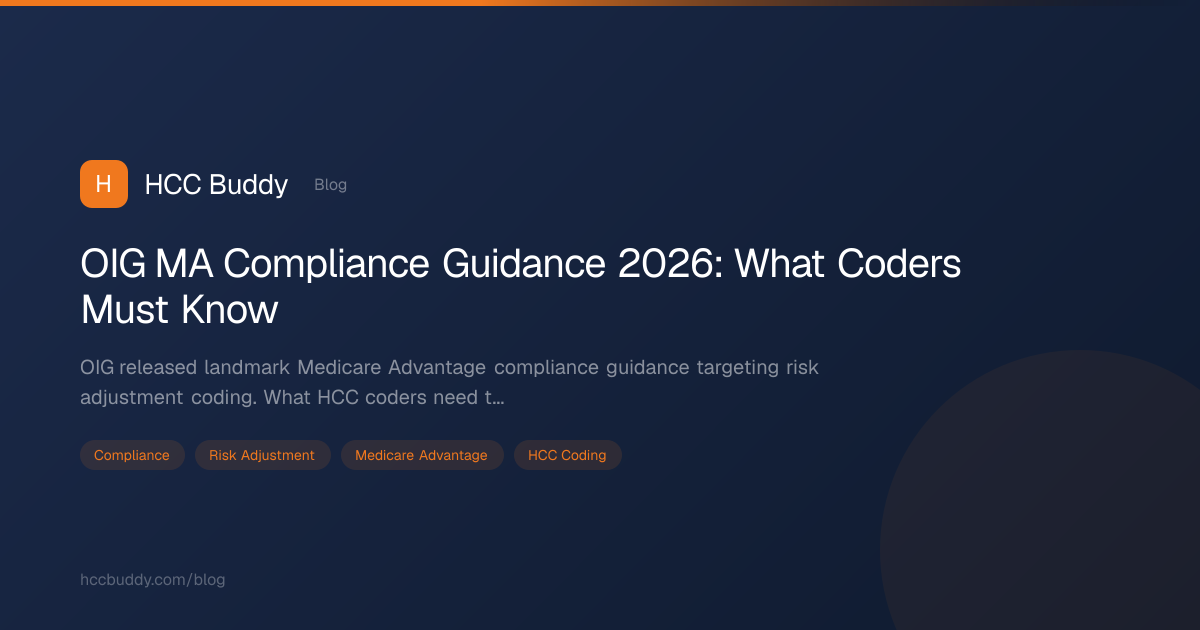 OIG MA Compliance Guidance 2026: What Coders Must | HCC Buddy